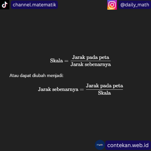 Mengenal Skala pada Peta dan Denah | contekan.web.id